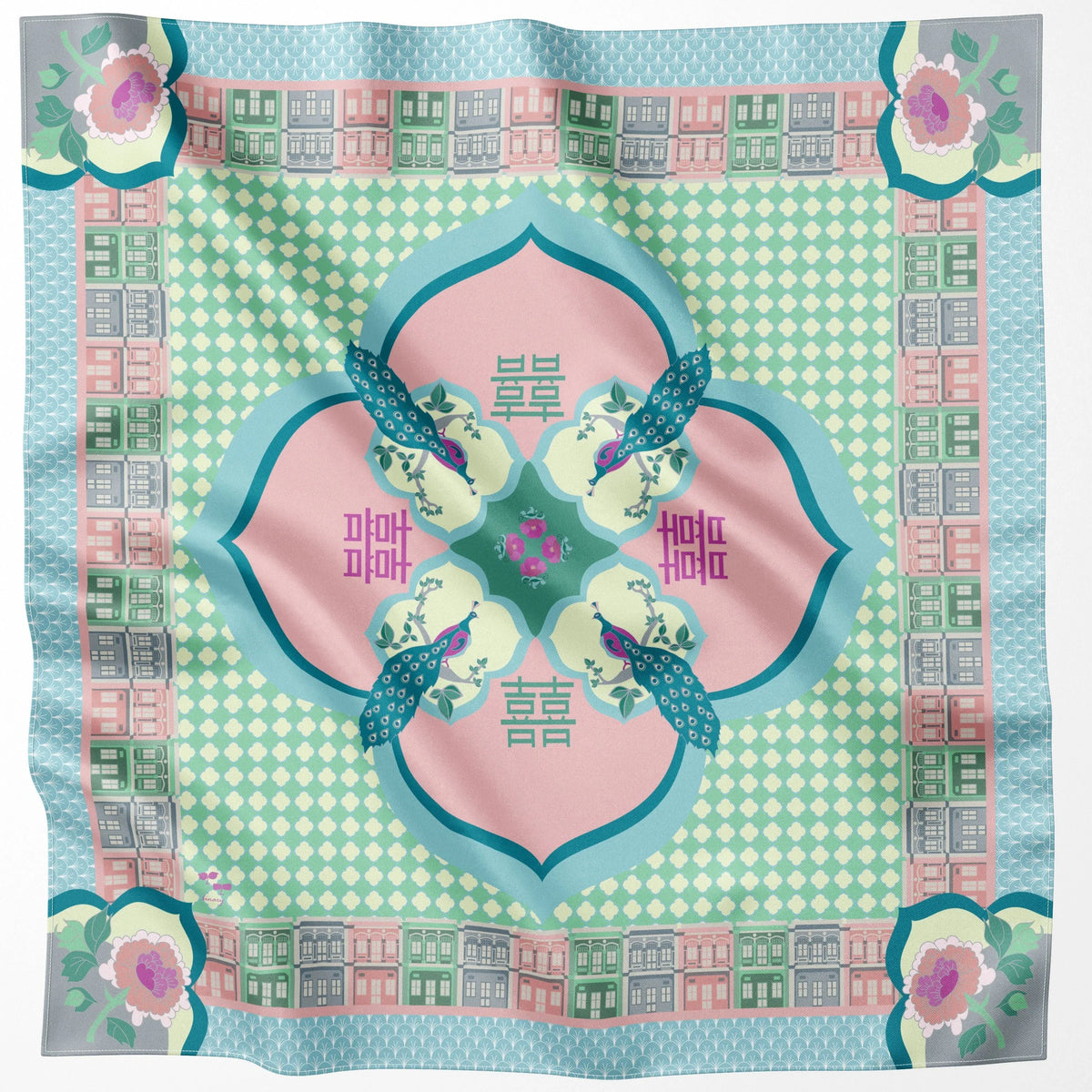BINARY STYLE Peranakan Opulence Scarf | Recycled PET | Design Orchard ...